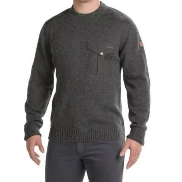 Fjällräven | Sweaters | Fjallraven Torp Sweater Grey Wool Cotton Large ...